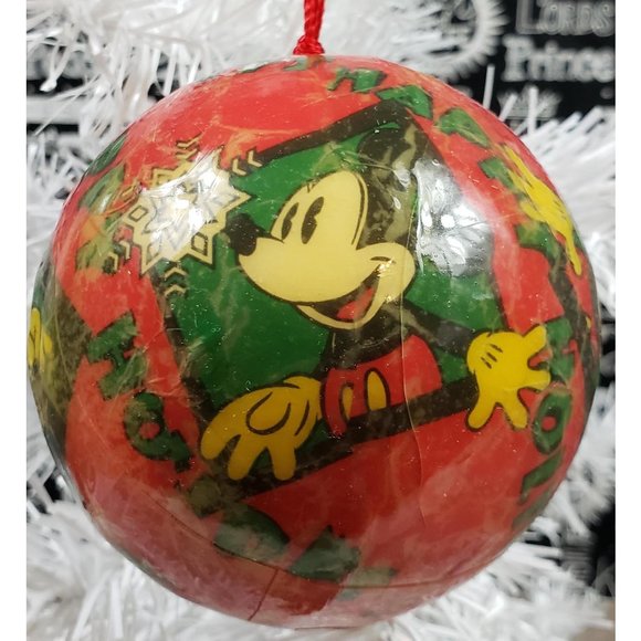 Disney | Holiday | Disney Mickey Mouse Paper Mache Christmas Ornament ...